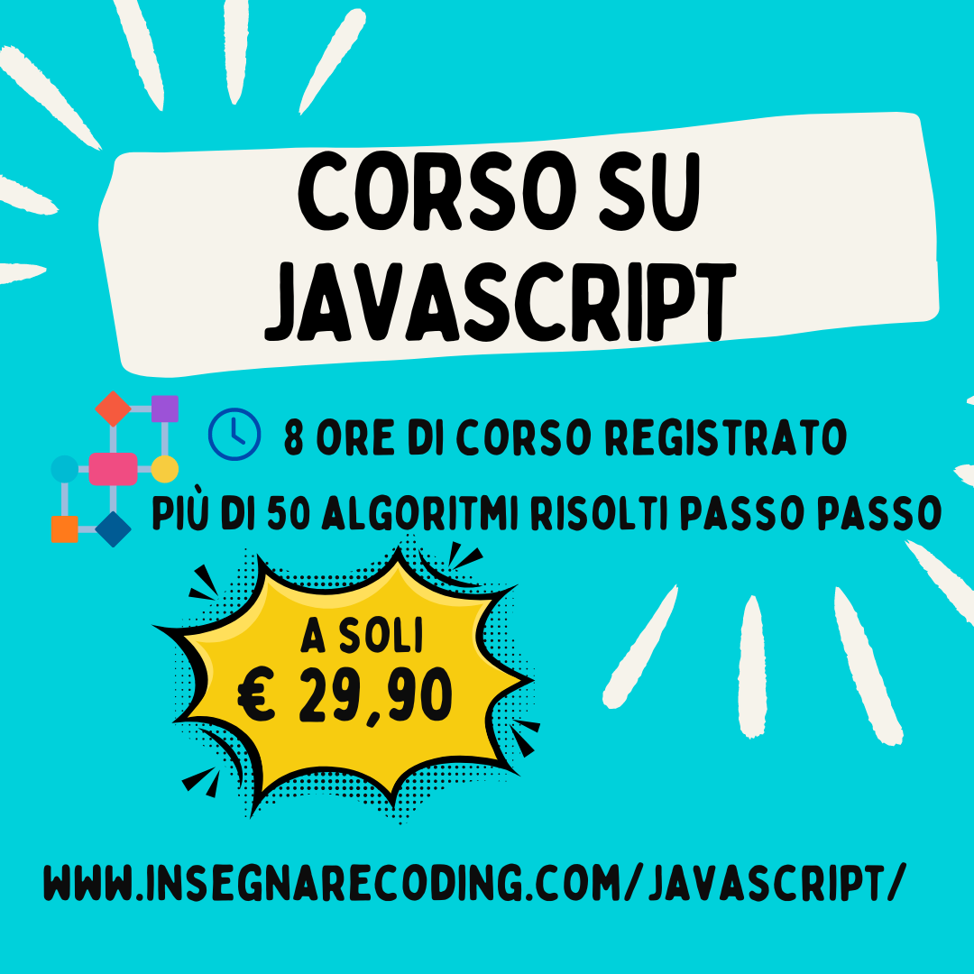 Corso su JavaScript | Programmare in JavaScript | JS